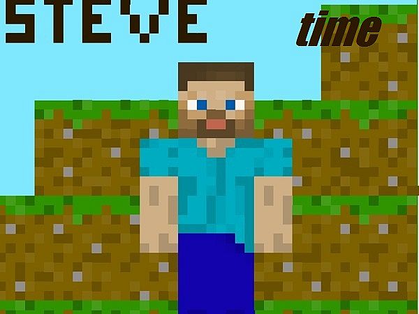 NEW! a new facebook minecraft page-Steve Time