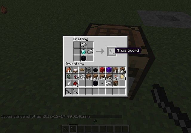 1.5.1 (Forge)Ninja Sword Mod (Better Than Diamond) Minecraft Mod