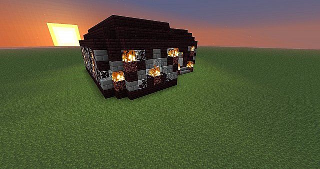 I Seem To Like Making These Fire Buildings. Minecraft Map