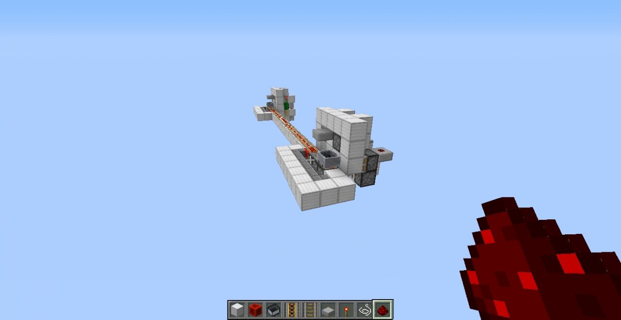 Minecart launcher/station with refiller [4x4x5 Minecraft Map