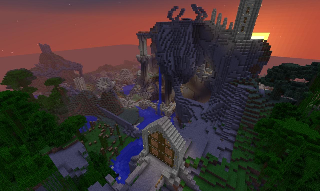 Dwarven city Minecraft Map