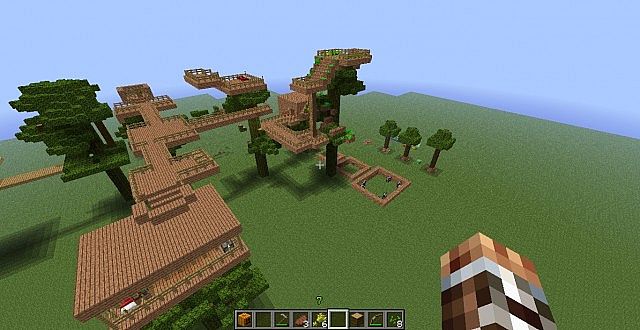 epic tree house Minecraft Map