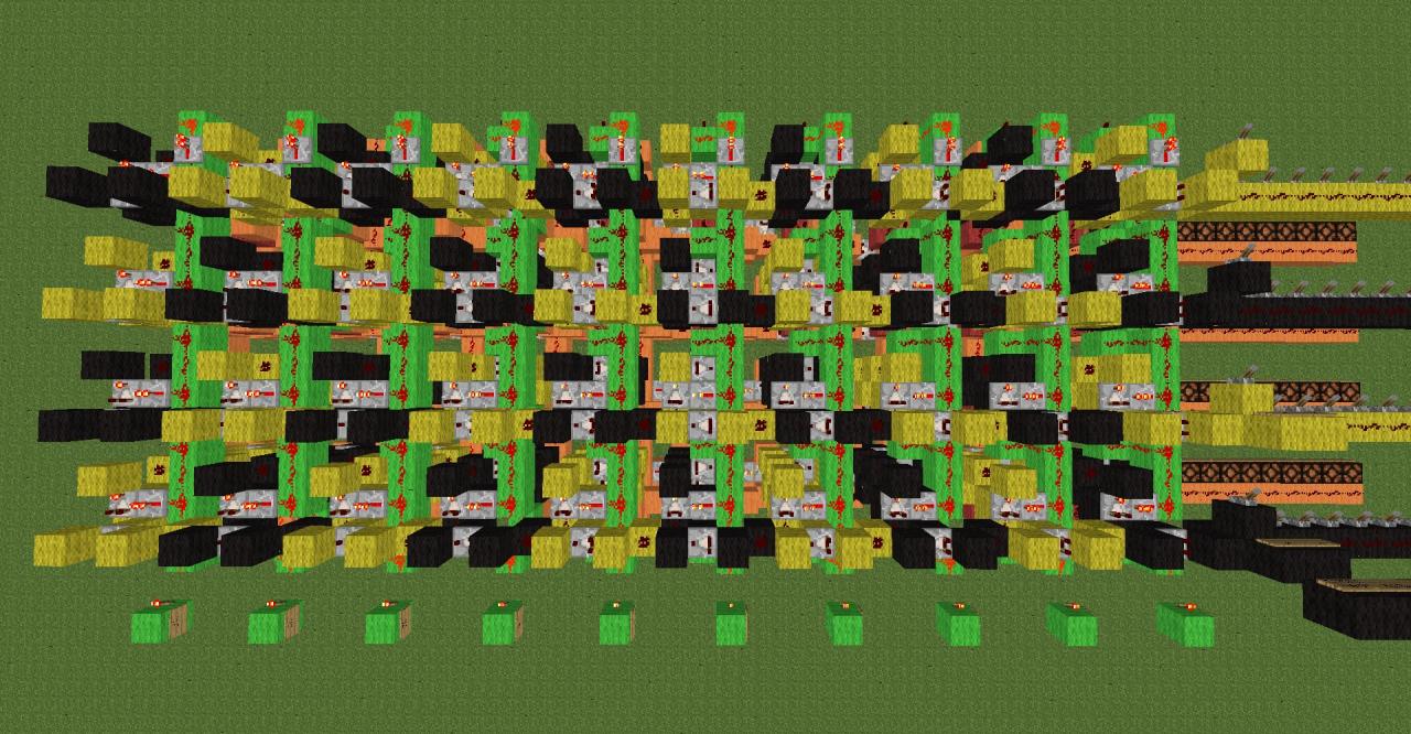 Hexadecimal RAM [signal strength, stackable] Minecraft Map