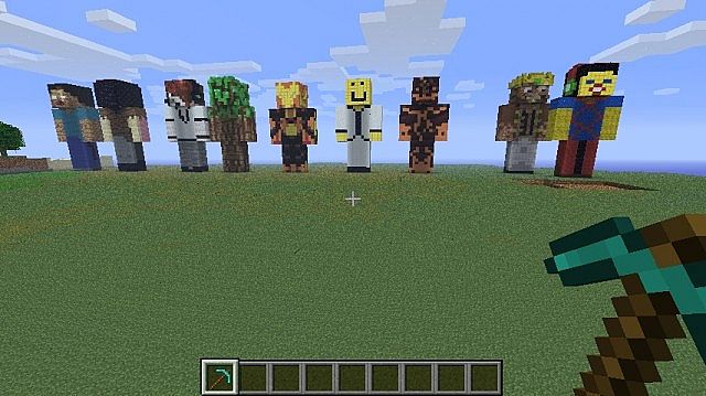 Statues of people! Minecraft Map