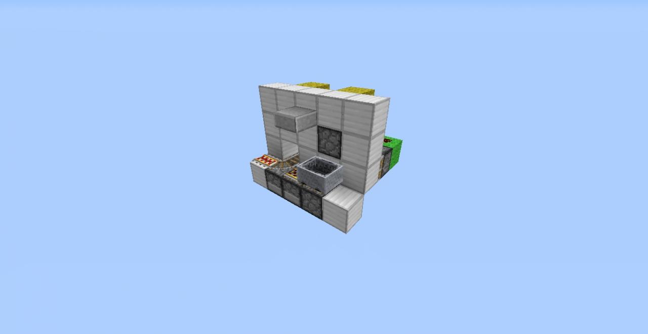 Minecart launcher/station with refiller [4x4x5 Minecraft Map