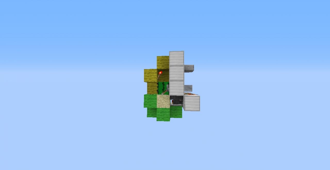 Minecart launcher/station with refiller [4x4x5 Minecraft Map