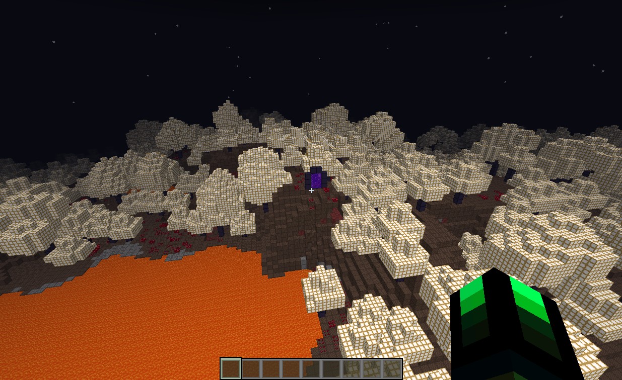 Changed dimensions Minecraft Map