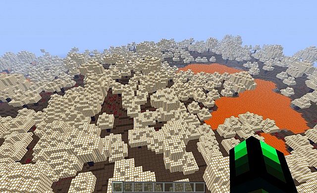 Changed dimensions Minecraft Map