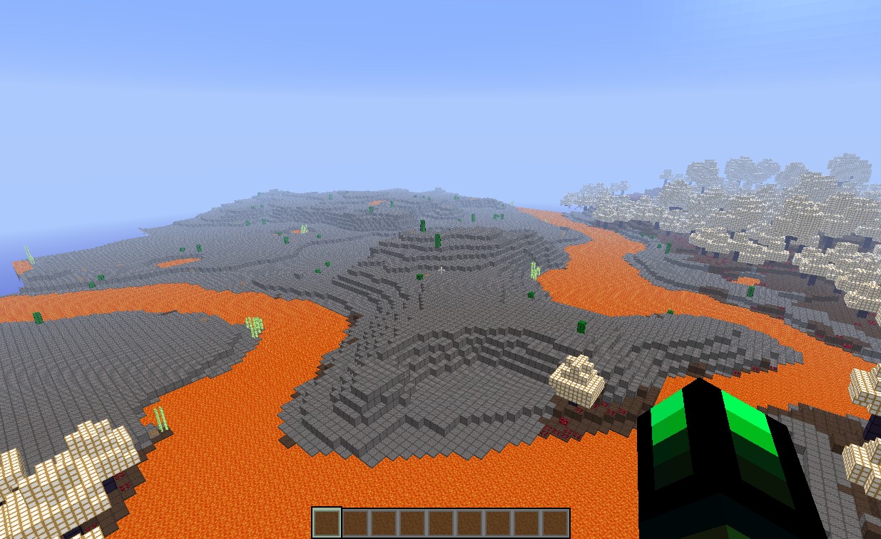 Changed dimensions Minecraft Map
