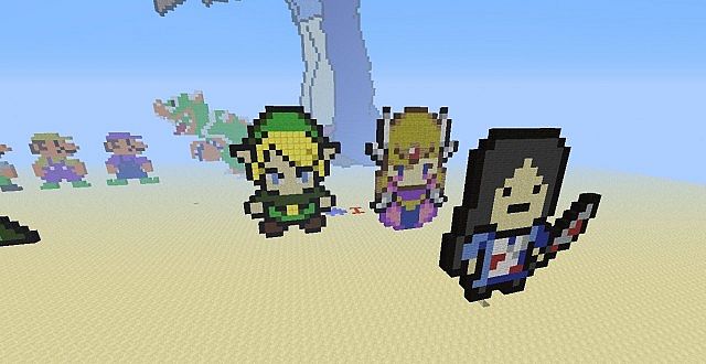 Pixel Art map Minecraft Map