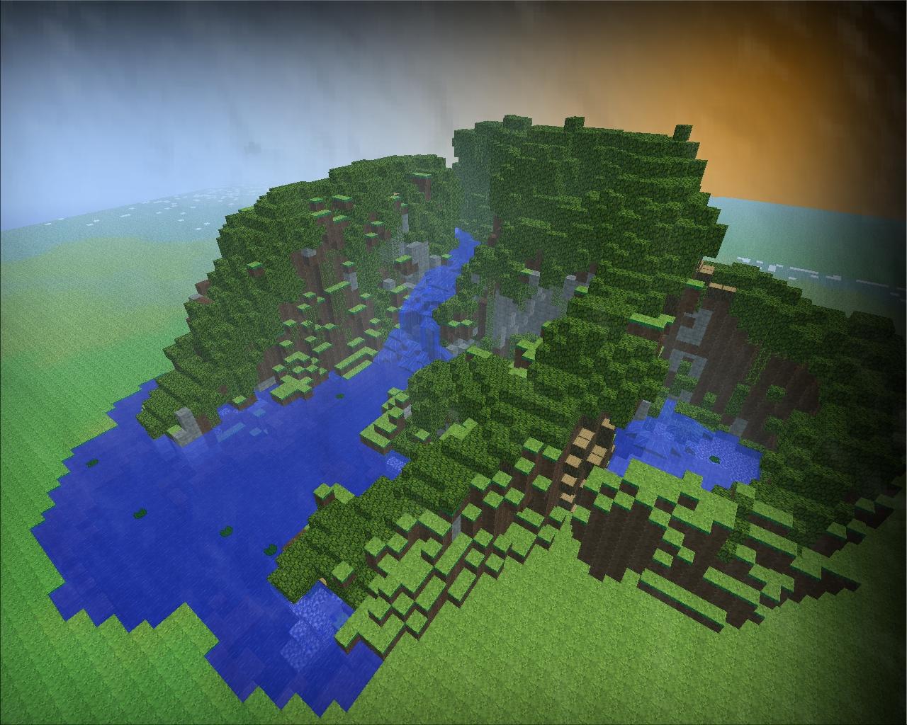 Waterfall Minecraft Map