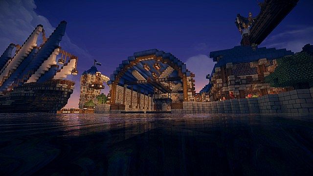 Shipyard---x---Schiffswerft [Schematic] Minecraft Map