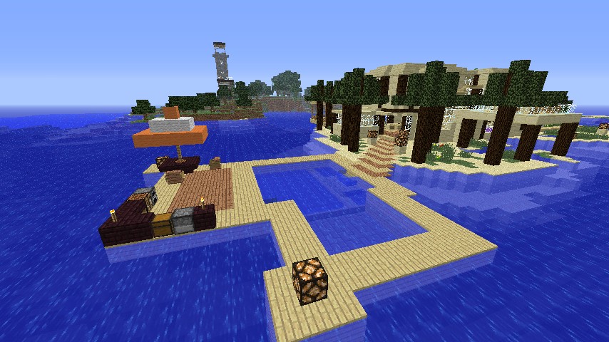 Beach Side Paradise Minecraft Map