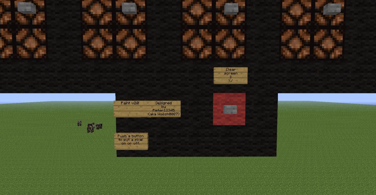 Paint v2 - Touchscreen - 3x3 pixel size - very compact - infinite stackable - full screen resest ...