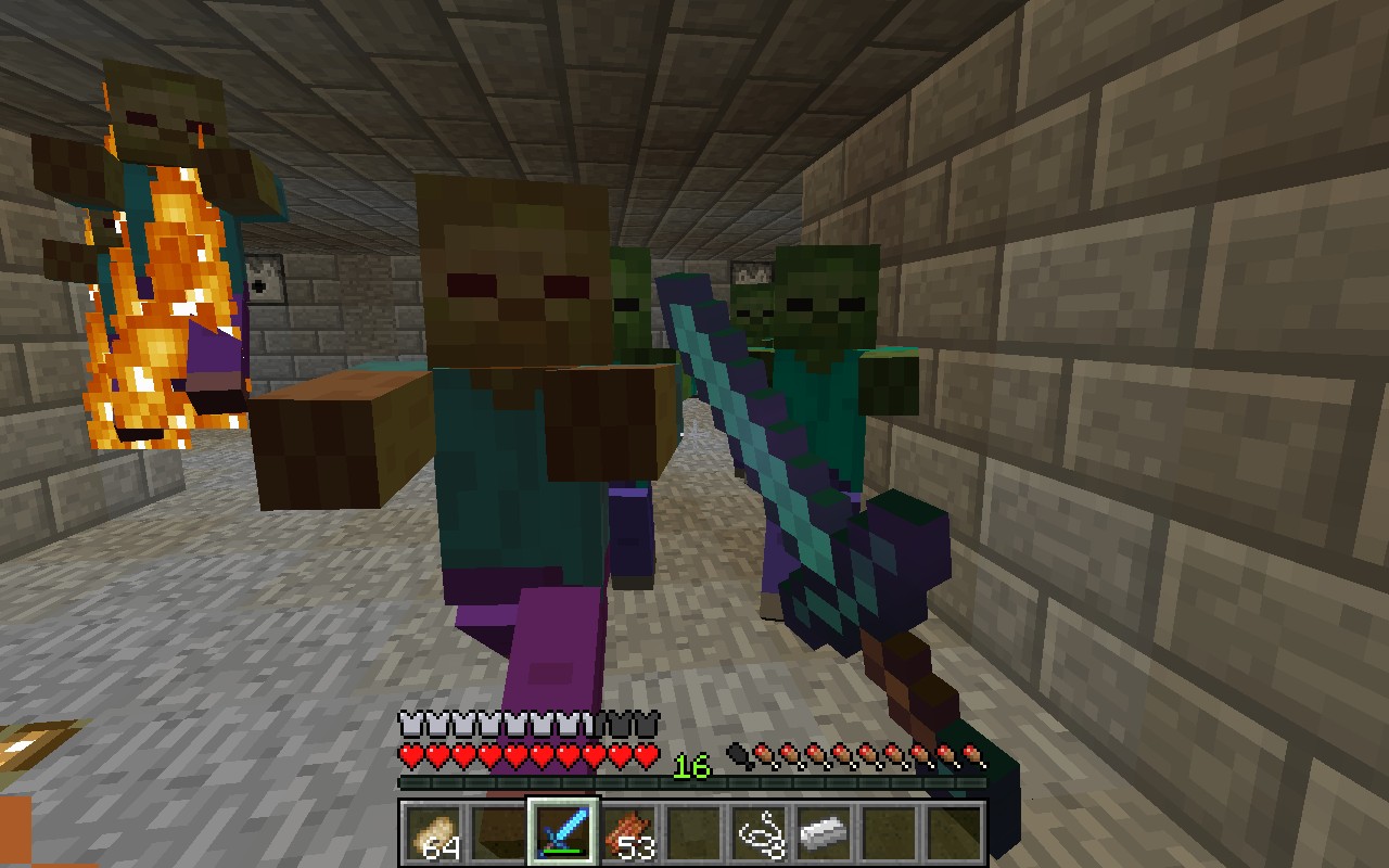 Mobs bunker (Challenge map) Minecraft Map