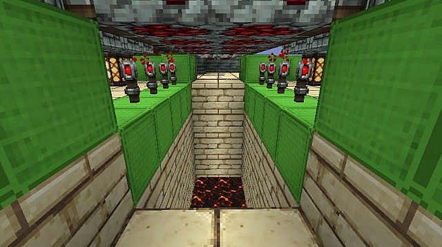 Pulse Block Update Detector Trap Minecraft Map
