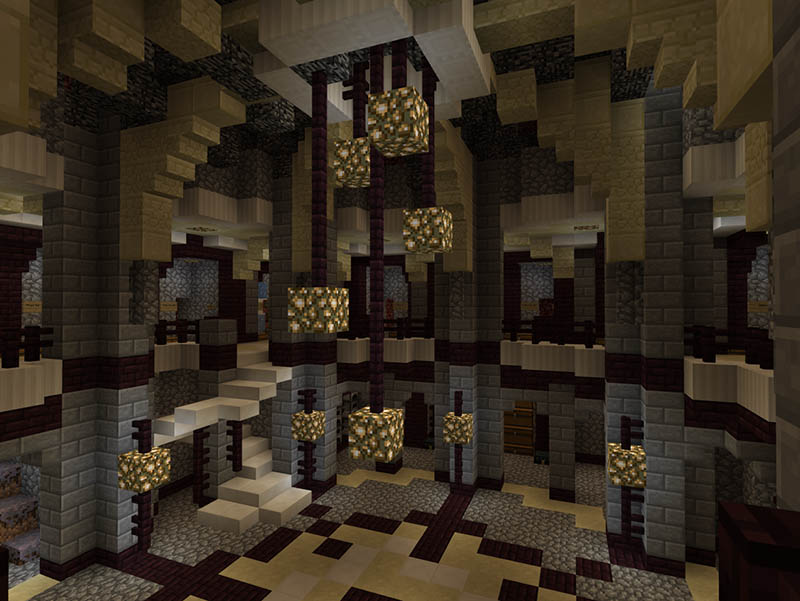 Nether hub Minecraft Map