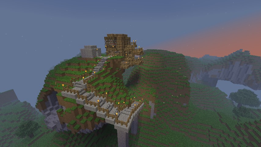 Mountain house whit mining place! Minecraft Map