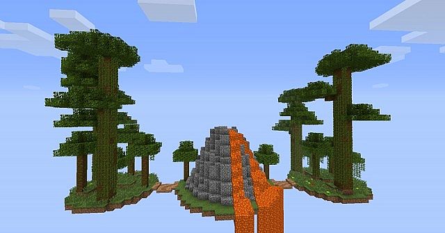Volcanic Jungle Island (Super Smash Bros) Minecraft Map