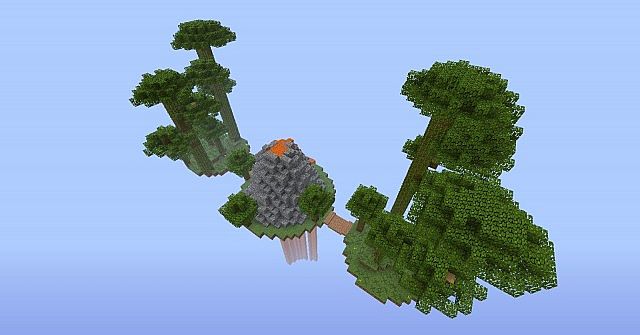 Volcanic Jungle Island (Super Smash Bros) Minecraft Map