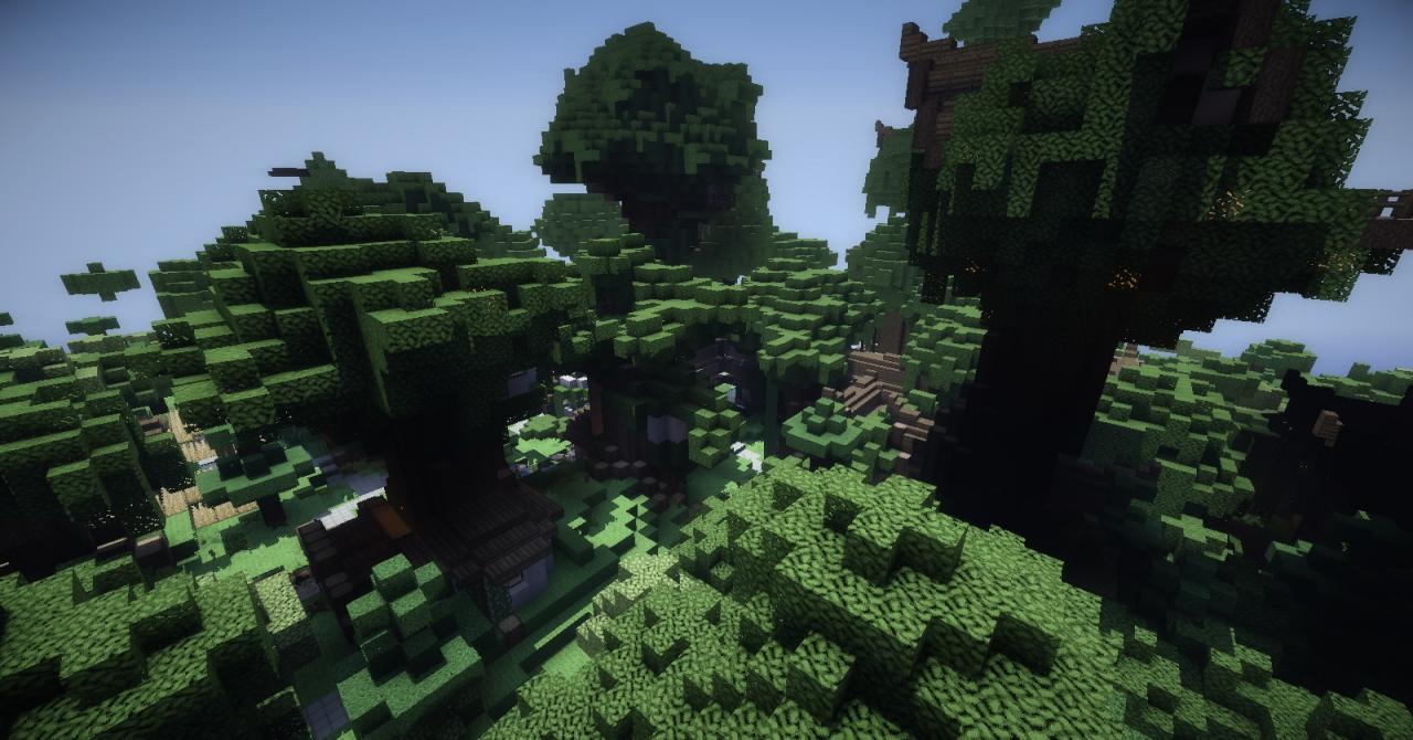 Elven Tree City (Legit Survival Build) Minecraft Map