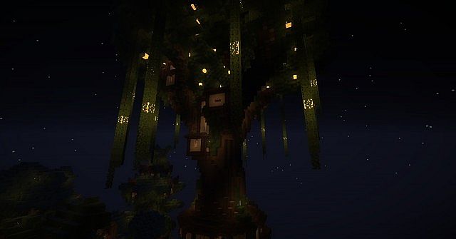 Elven Tree City (Legit Survival Build) Minecraft Map