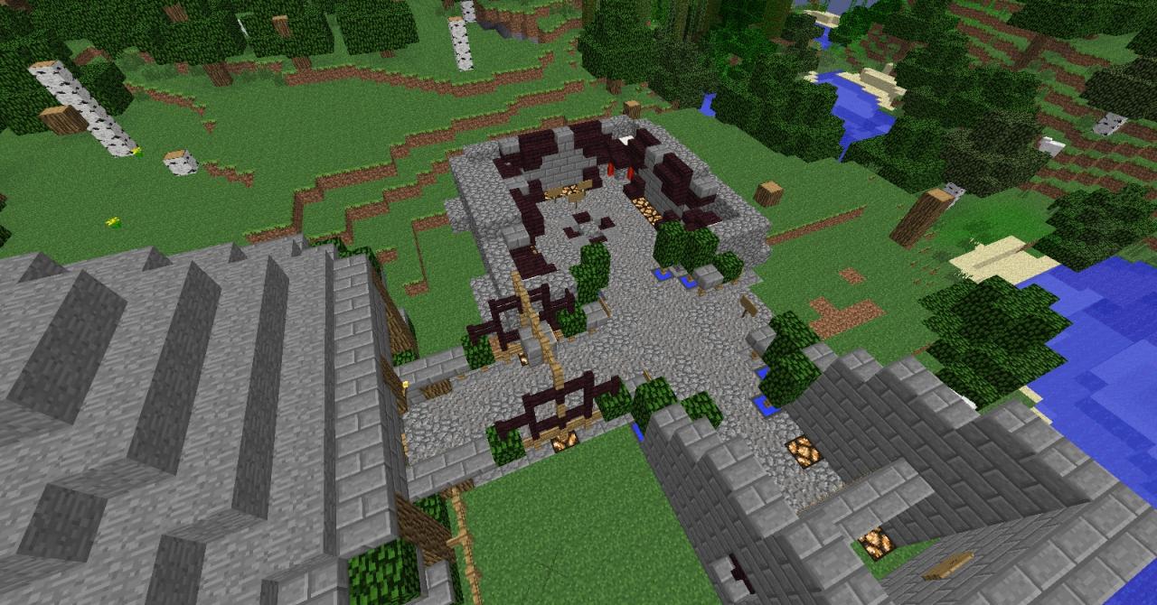 Hardcore PvP server spawn Minecraft Map