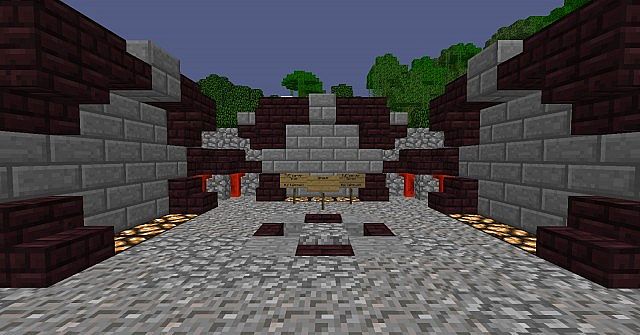Hardcore PvP server spawn Minecraft Map