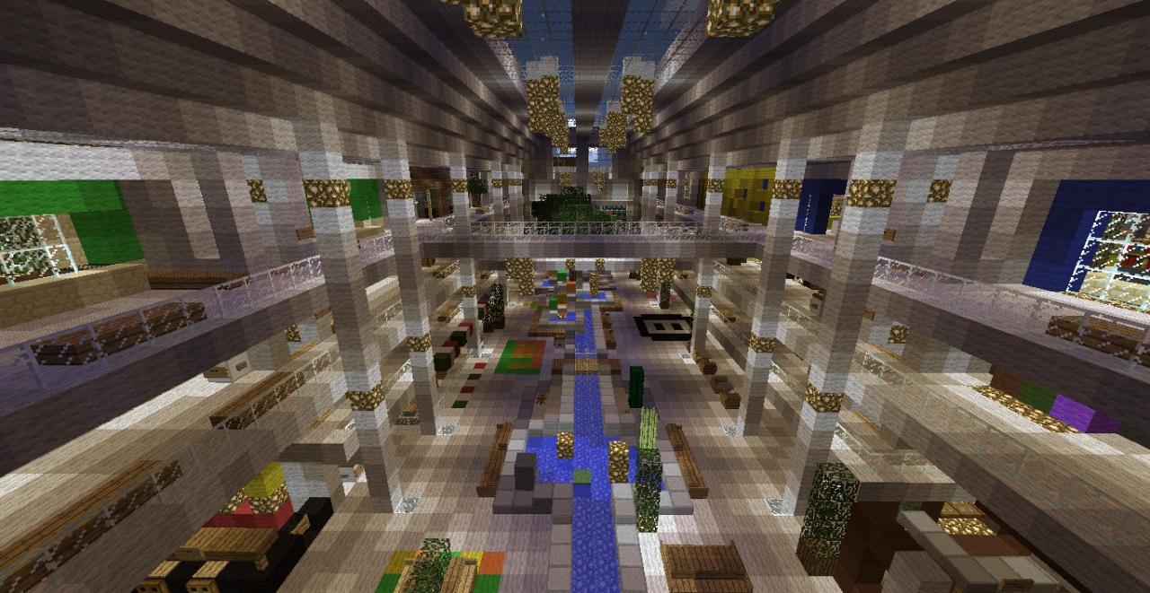 Beach shopping mall Minecraft Map
