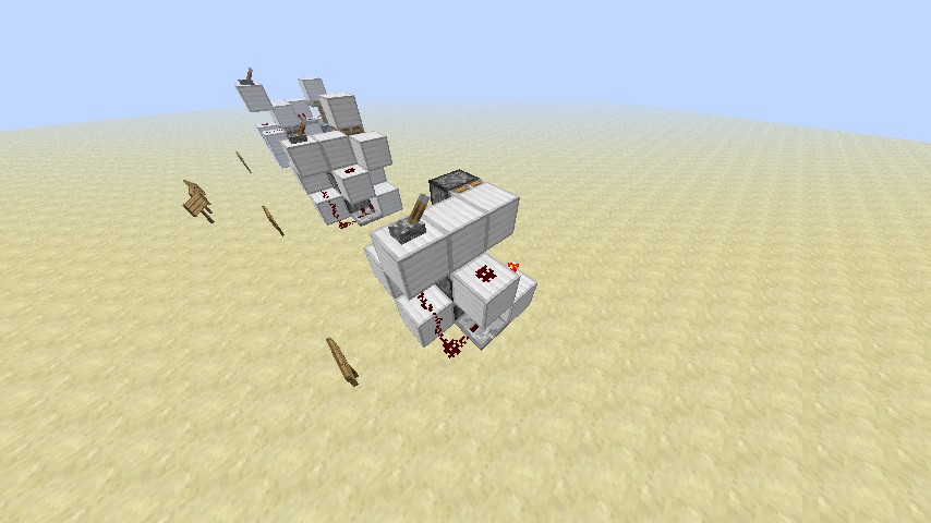 Ultra Compact Double Piston Extender (3x3x4) Minecraft Map