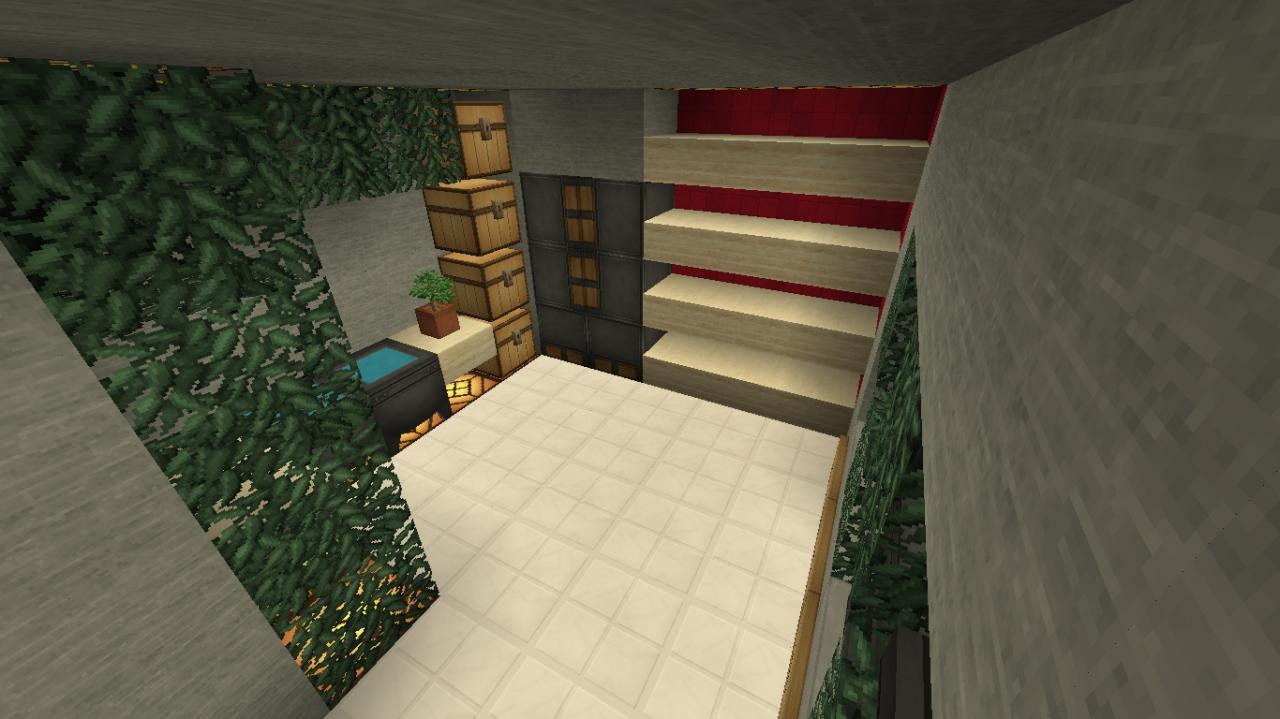 Modern underground house Minecraft Map