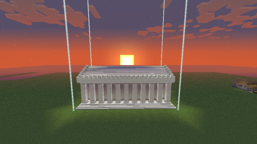The Parthenon Full scale Replica + Download Minecraft Map