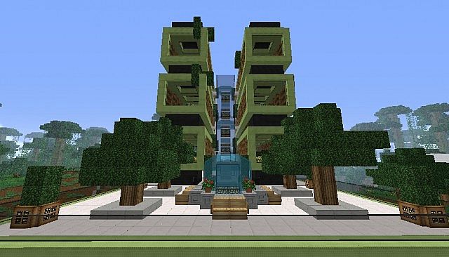 The Lineage |Green Architecture| Vertical Farm| Minecraft Map