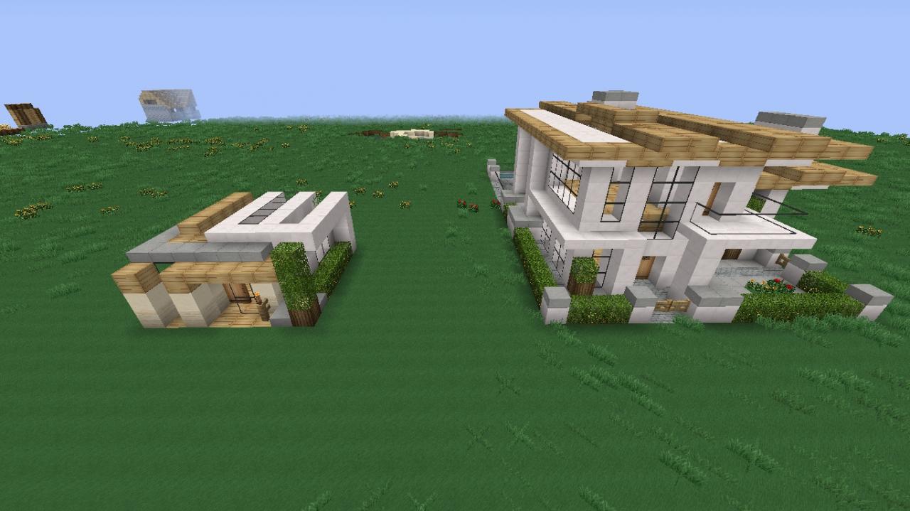 Two Modern Houses Minecraft Map