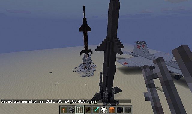 Military missile/rocket MK2 large Scale Minecraft Map