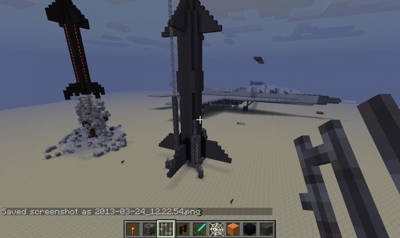 Military missile/rocket MK2 large Scale Minecraft Map