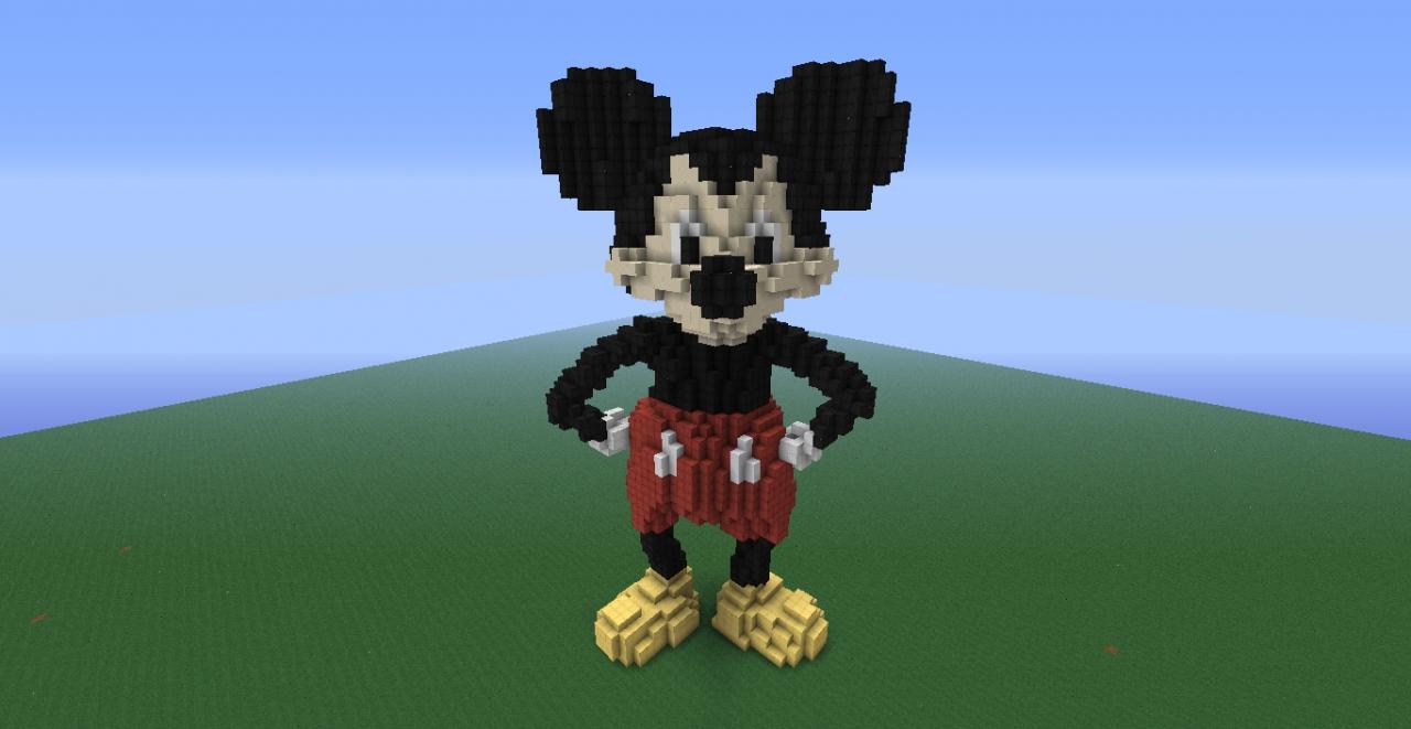 Mickey Mouse ~Disney~ Giant Minecraft Statue Minecraft Map