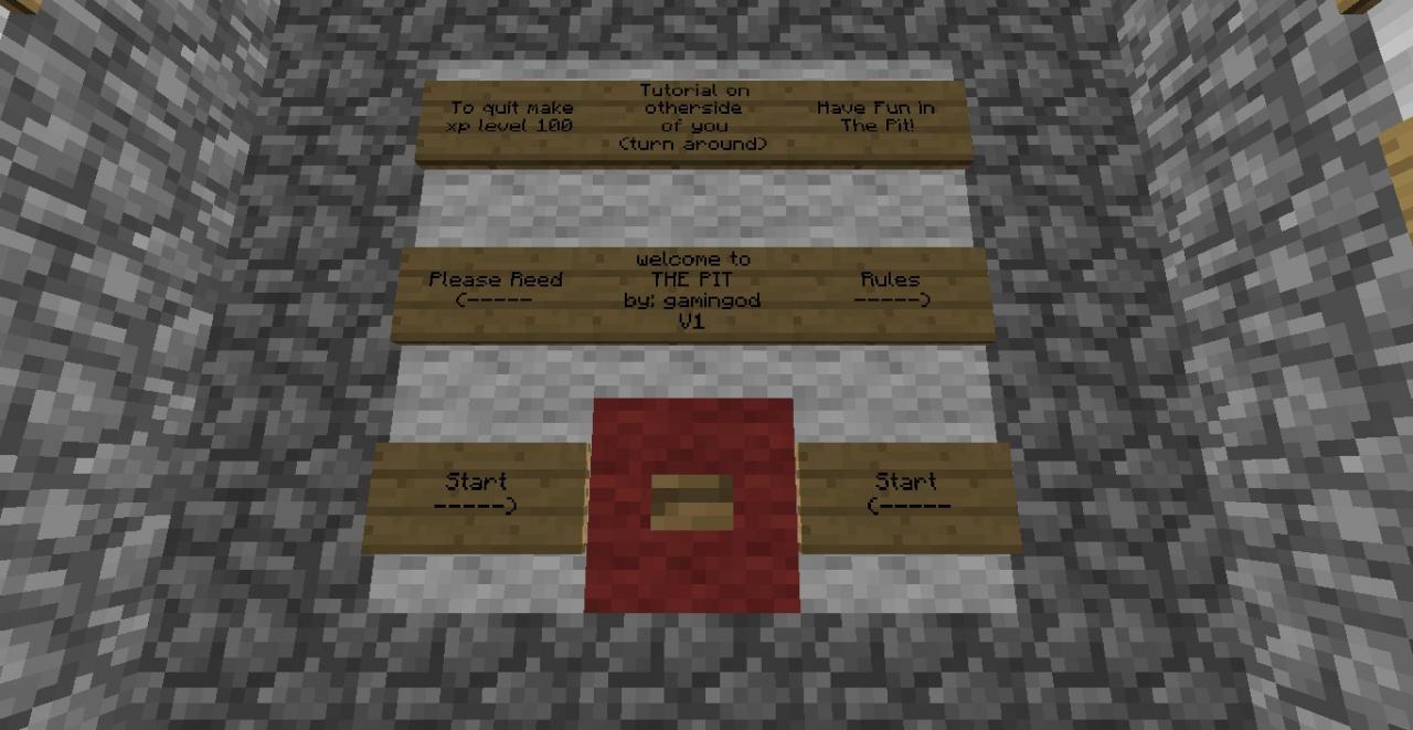 The Pit Minecraft Map
