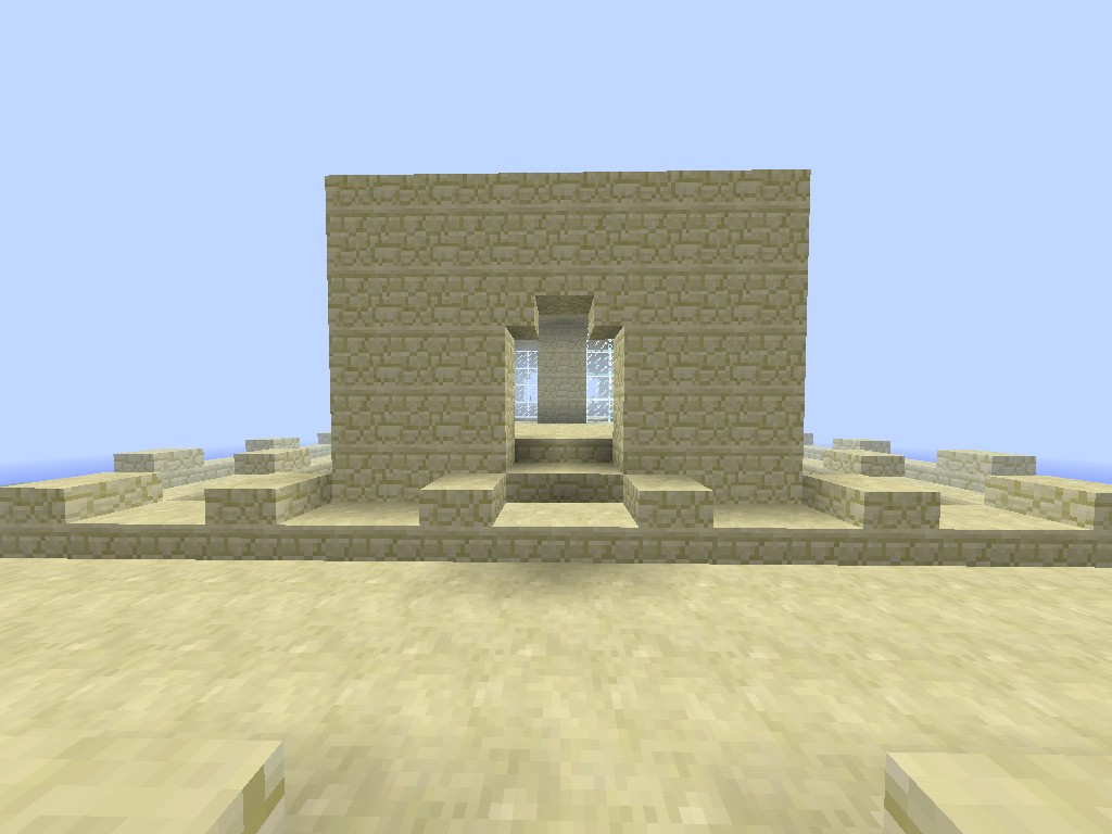 Temple-like building on an Island Minecraft Map
