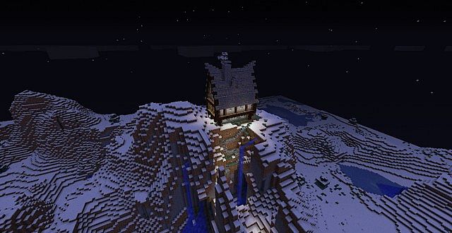 steve's mountain house. Minecraft Map