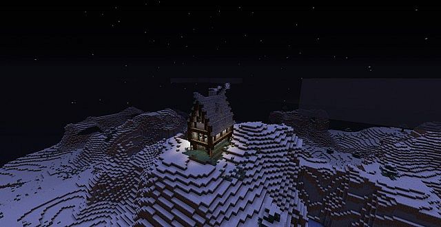 steve's mountain house. Minecraft Map