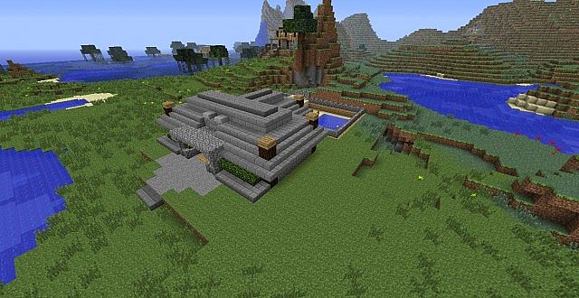 Cobblestone and Wood House Minecraft Map