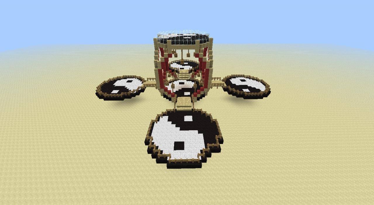 Yin Yang Themed Arena Minecraft Project