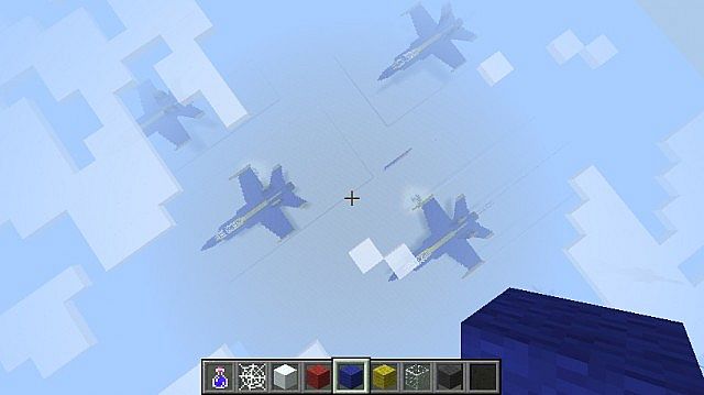 The Blue Angels formation team Minecraft Map
