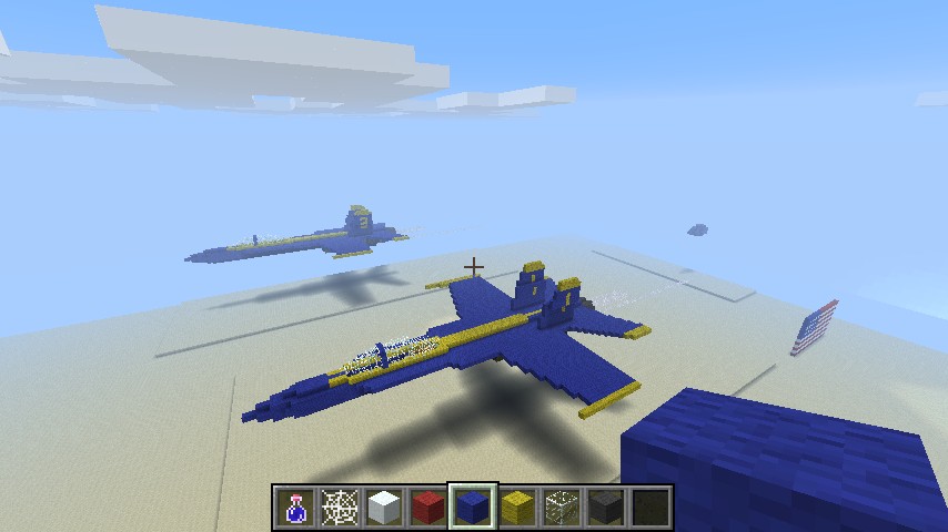 The Blue Angels formation team Minecraft Map