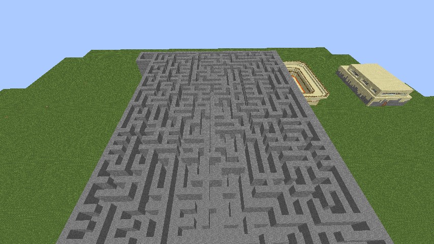 Two Level Maze (Hard) [Schematic] Minecraft Map