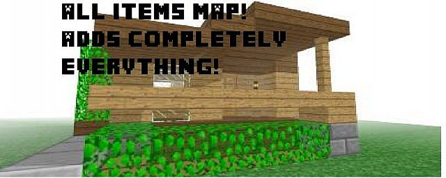 All Items Map ADDS COMPLETLEY EVERY THIN IN MINECRAFT! not finished ...