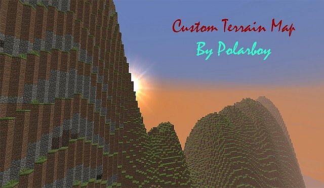 Custom Terrain Map Minecraft Map