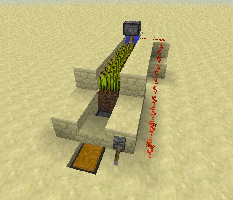 Automatic Wheat Harvester - Hopper Minecraft Map