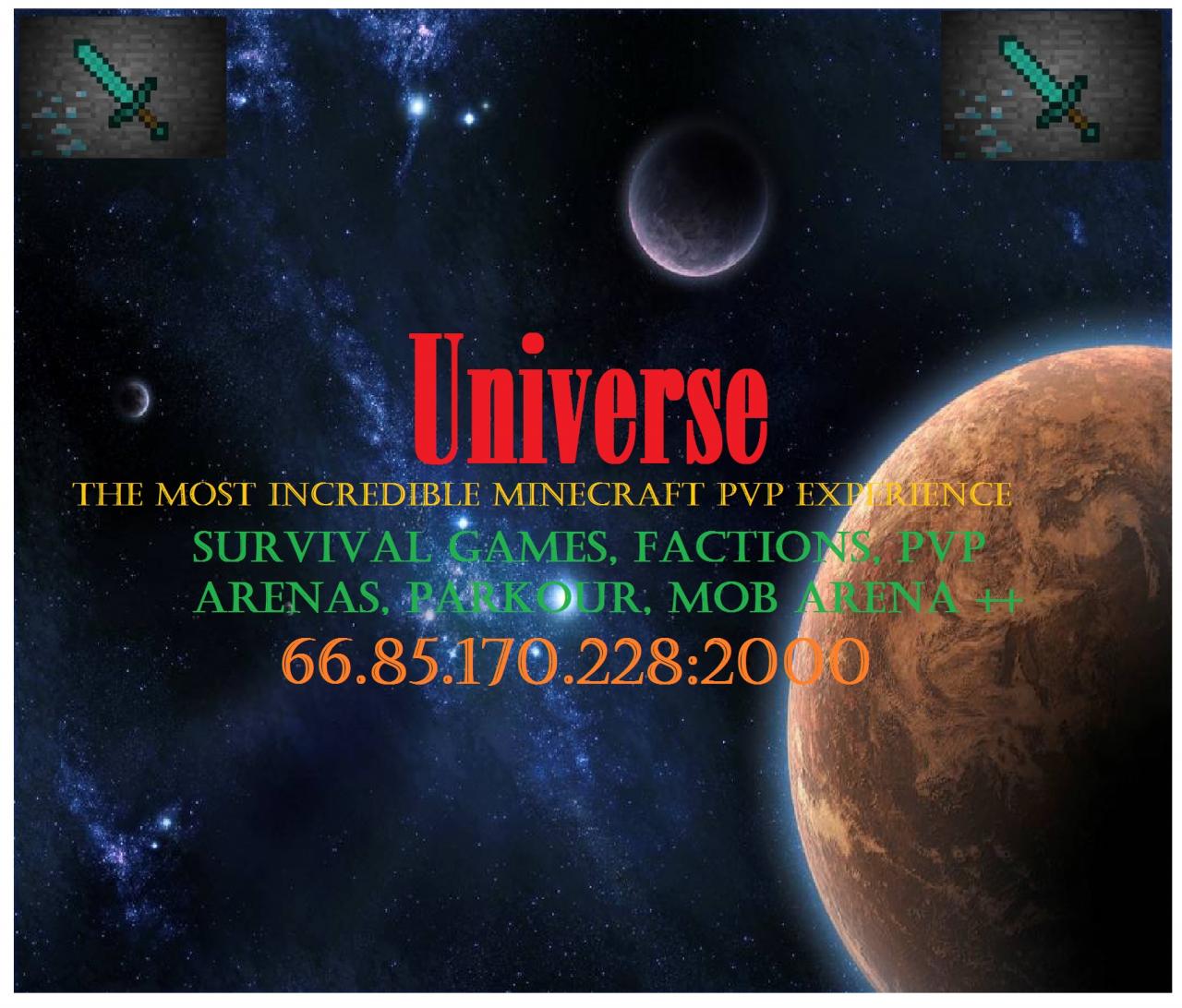 Universe PVP Minecraft Server